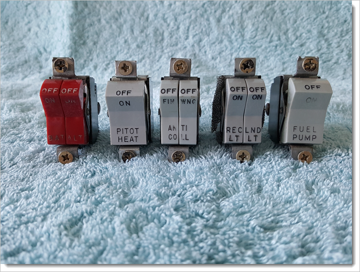 FS: master/lights/pitot/pump switch assy + switches | Piper Aviation ...